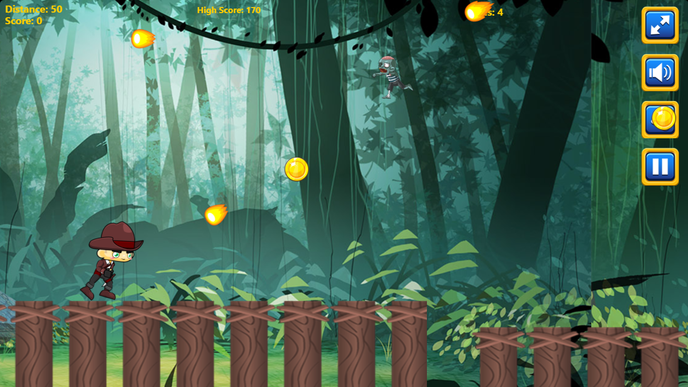 Boy vs Zombies is a jungle run packed with zombie trouble - Games4